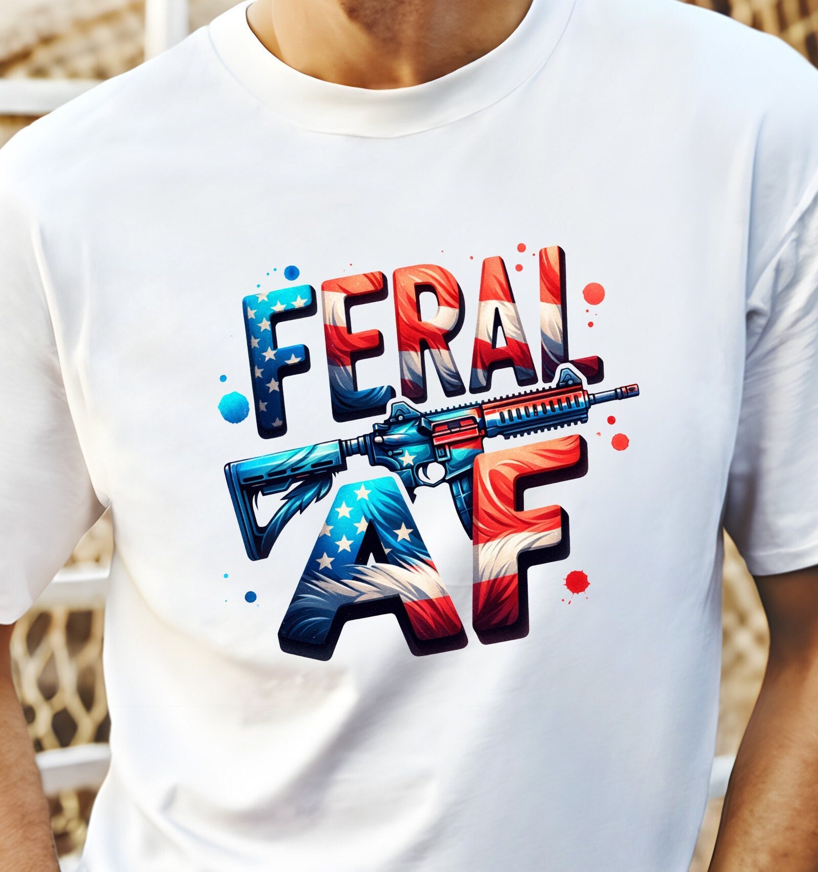 Feral AF American Flag X Genx Generation - American Flag Design for T ...