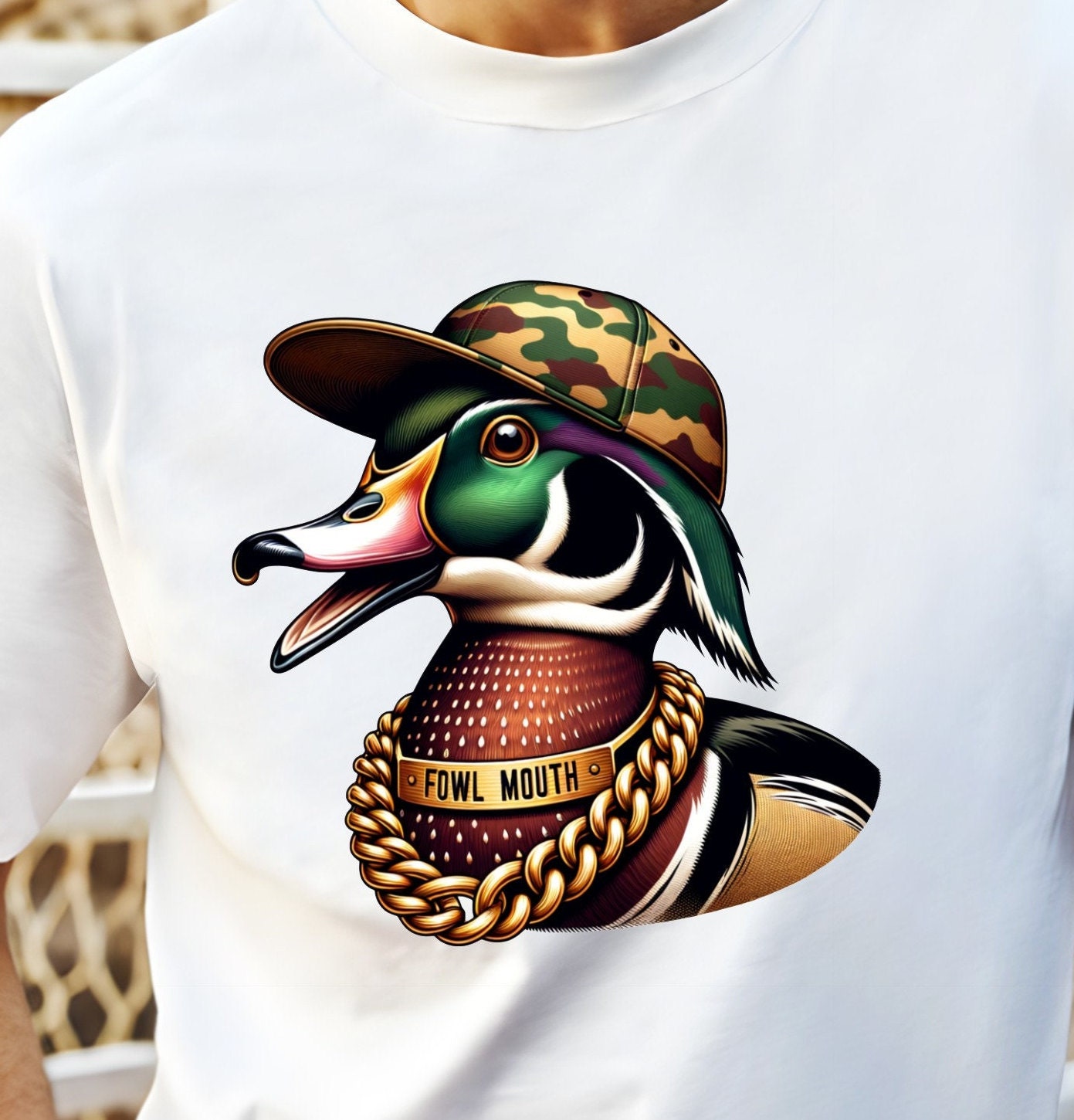 Fowl Mouth Wood Duck Hunting PNG Duck Hunting Sublimation Duck Hunting ...