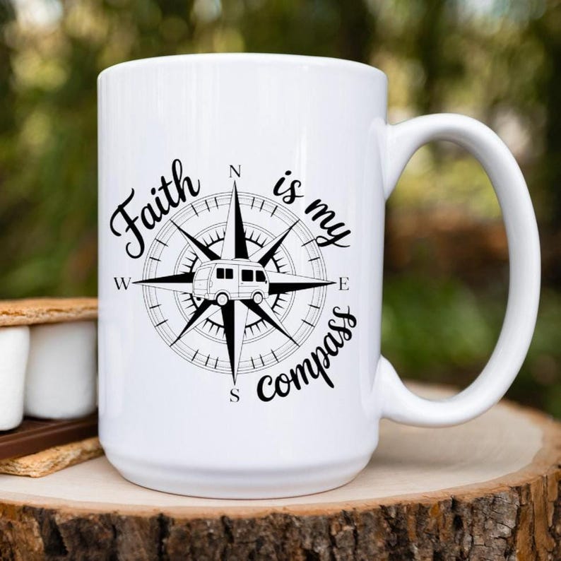 Faith is My Compass PNG JPG | Christian RV Travel Design | Bible Quote ...