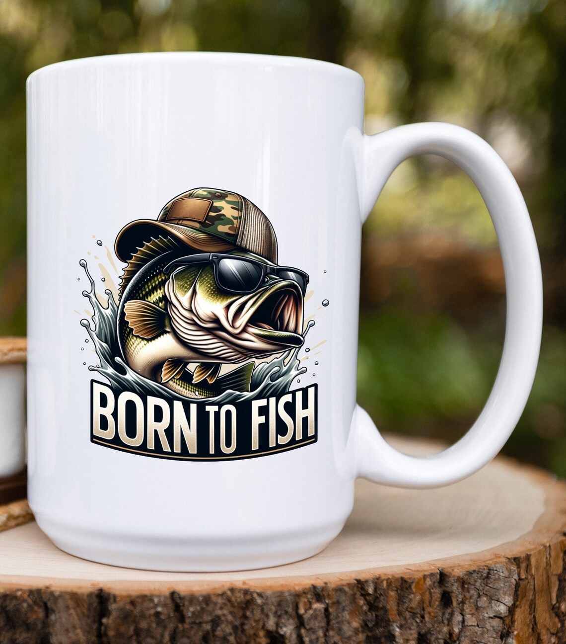Bass Born to Fish PNG Colorful Fish Fishing Funny Sarcastic Summer ...