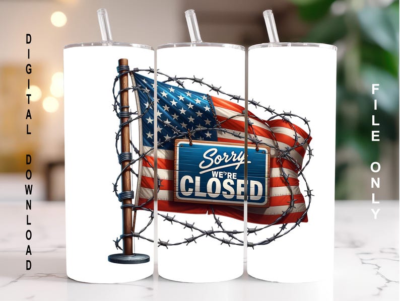 Sorry We're Closed Amercian Flag PNG, Patriotic PNG, American Flag T ...