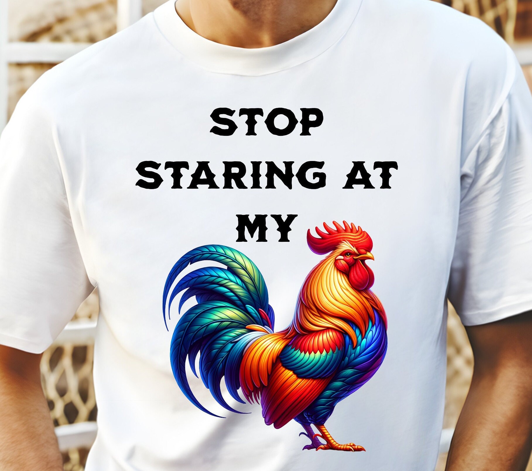 Stop Staring at My Cock Rooster Chicken Digital Download Sarcastic ...