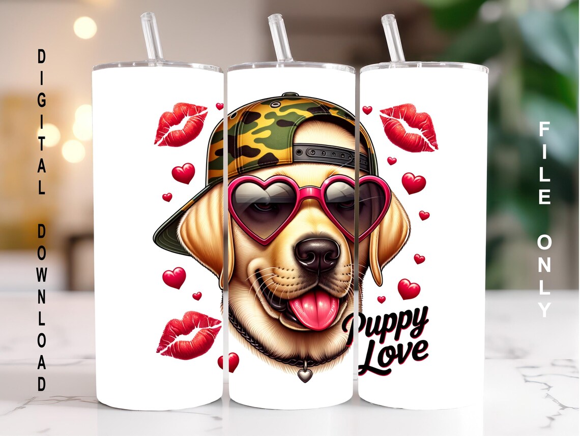 Valentine Yellow Lab Png, Valentines Day Lab Sublimation, Kids ...