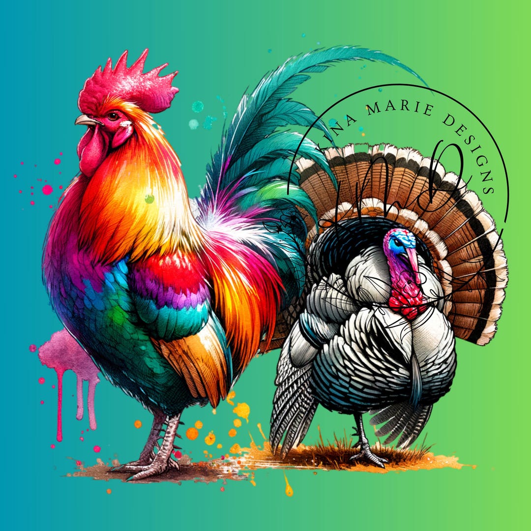 Funny Rooster Tom Turkey Chicken Digital Download Sarcastic Funny ...