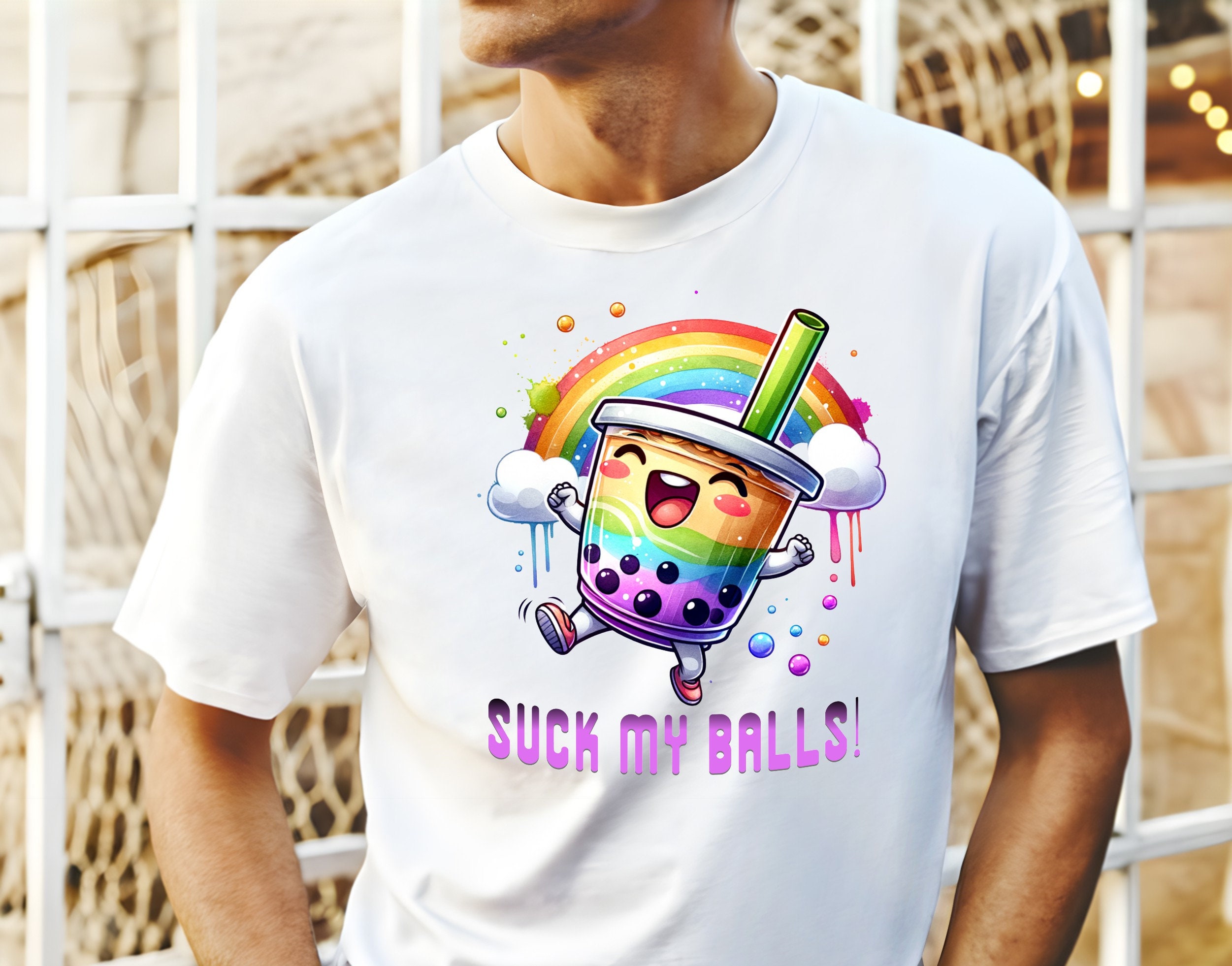 Suck My Balls Funny Boba Tea SVG PNG, Sarcastic Adult Humor Sublimation ...