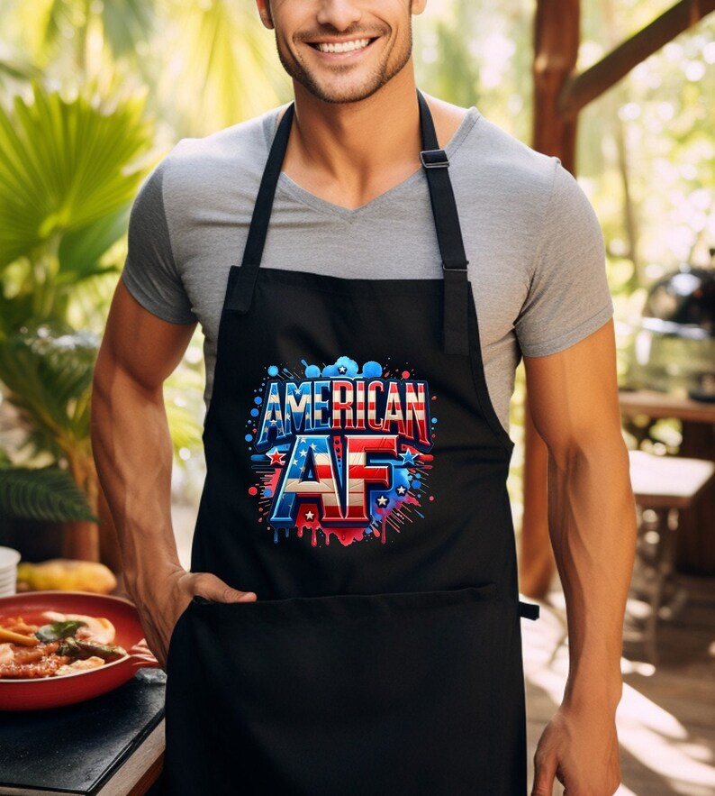 American AF Patriotic Graphic Independance Day - American Flag Design ...