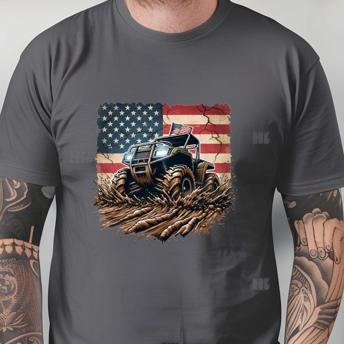 Patriotic ATV Side by Side PNG, American Flag 4 Wheeler Design, ATV ...