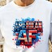 American AF Patriotic Graphic Independance Day - American Flag Design ...
