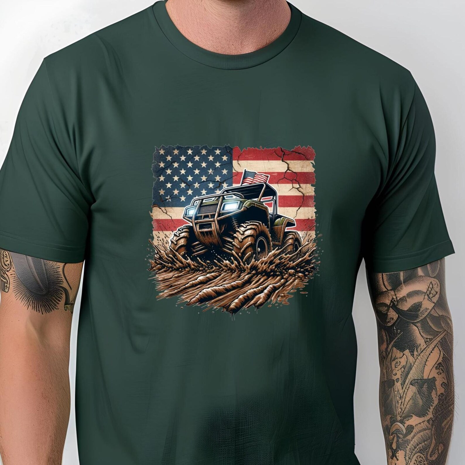 Patriotic ATV Side by Side PNG, American Flag 4 Wheeler Design, ATV ...