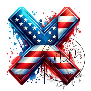 American Flag X Genx Generation - American Flag Design for T-shirts ...