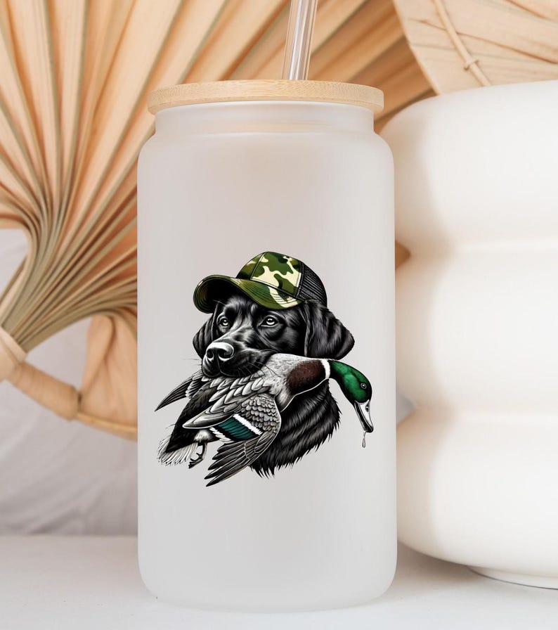 Black Lab Hunting Dog Design Camo Hat Mallard Duck Artwork Tshirts Hats ...