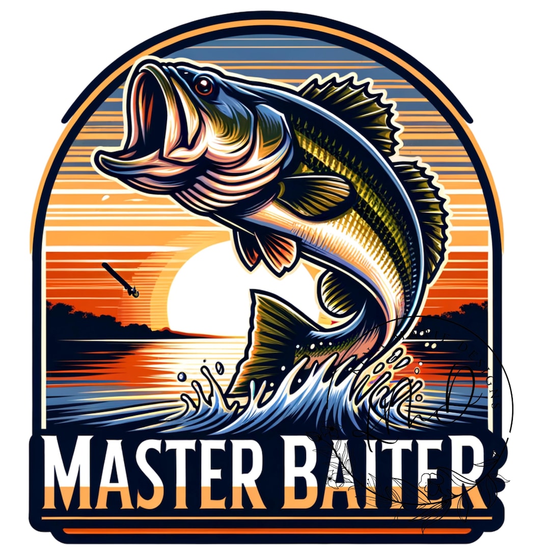 Master Baiter PNG Fishing PNG Bass Fishing Png Sunset Funny Sarcastic ...