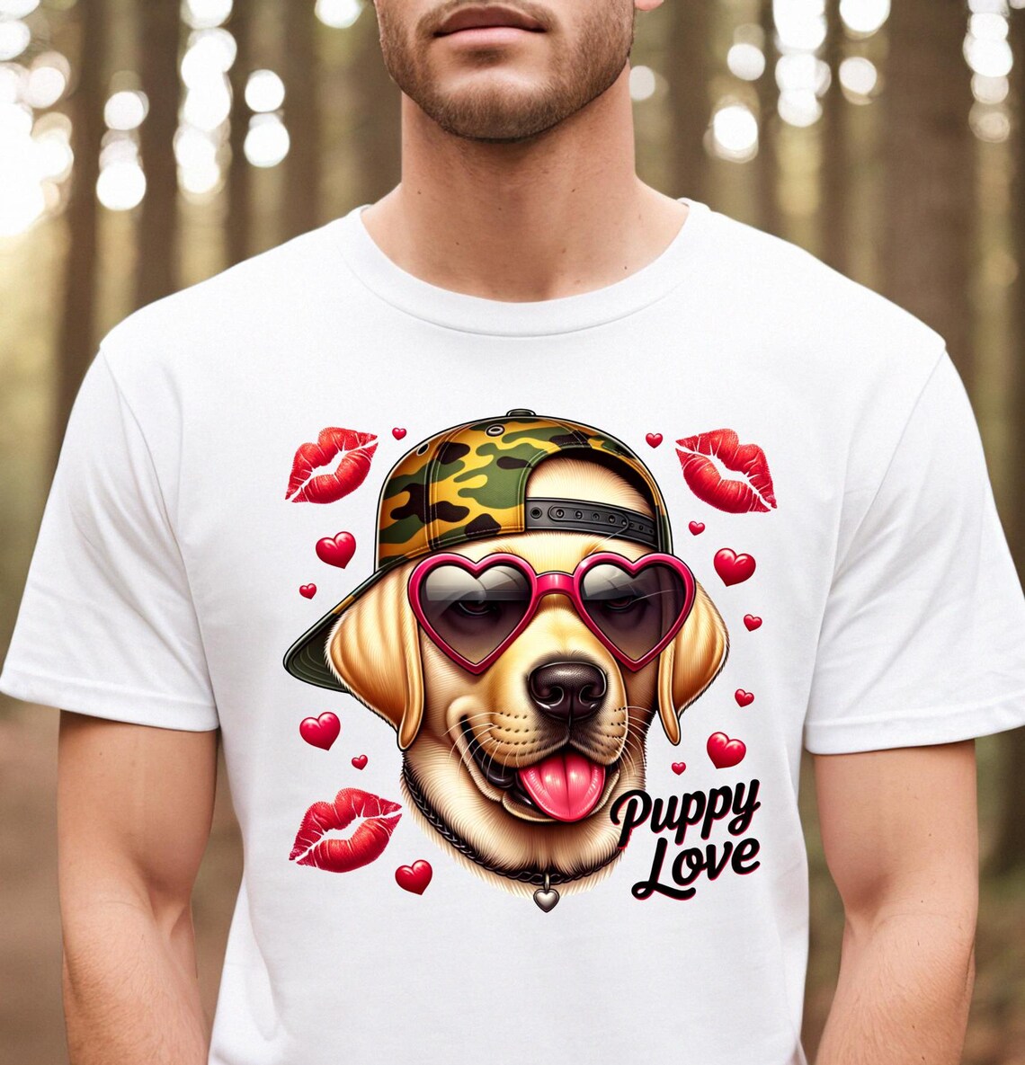 Valentine Yellow Lab Png, Valentines Day Lab Sublimation, Kids ...