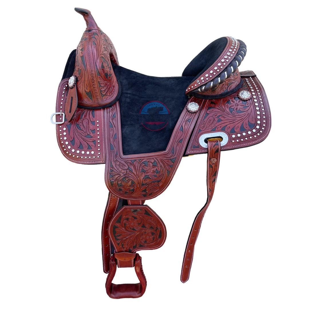 Western Leather Treeless Saddle: Youth/adult Pleasure Trail - Etsy
