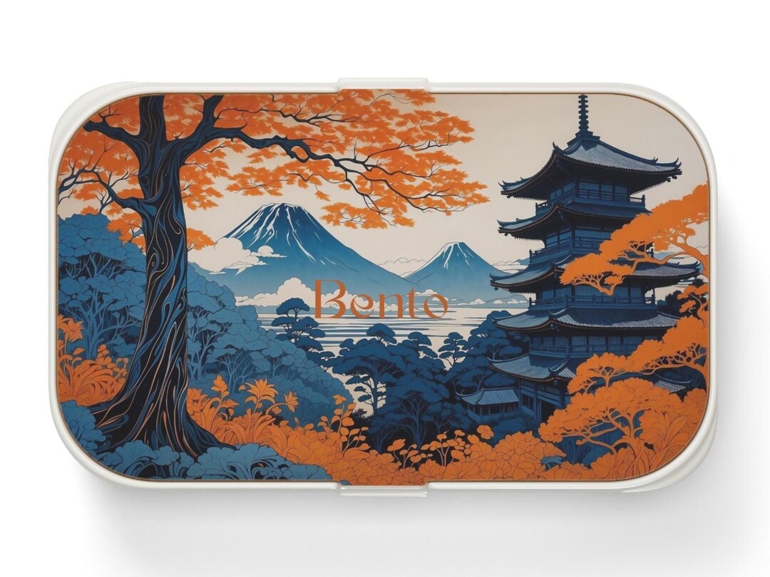 Bento Box, Japanese Temple in Forest Lunch Container, Food Storage ...
