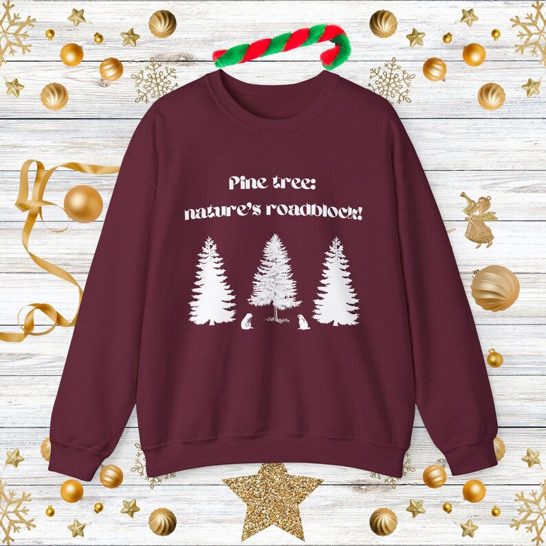 Pine Tree Sweatshirt, Evergreen Trees, Nature Lover Gift, Travel Hiking ...