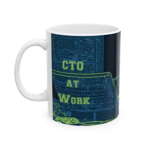 Funny Cat Chief Technical Officer With Computer, Business Owner Gift ...