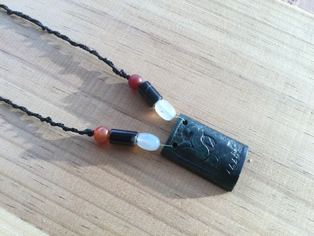 Eagle Necklace Cuauhtli Guatemalan Jade Serpentine Aztec Jewelry ...