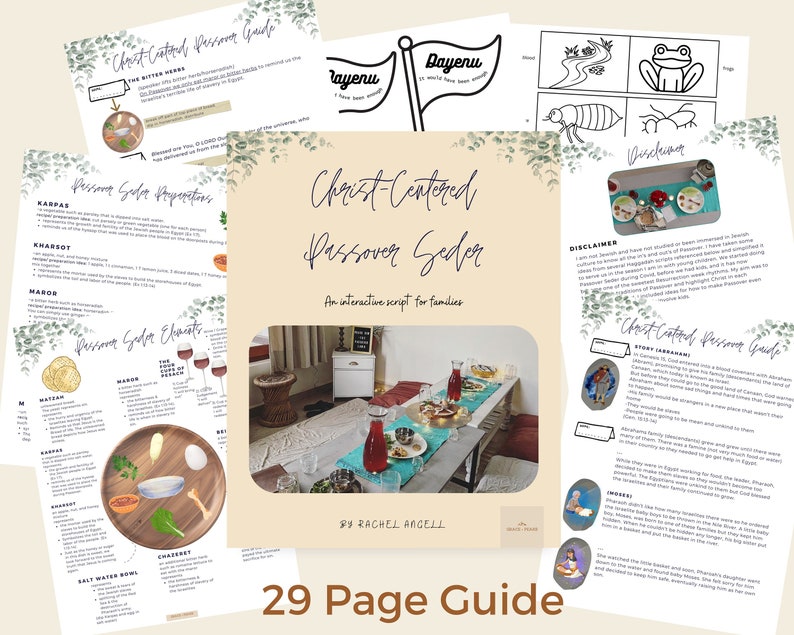 Christ-centered Passover Seder Script for Families (digital Download ...