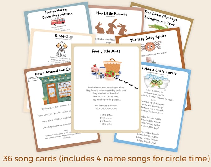 GROUP TIME Song Book, Circle Time Ebook 50 Preschool Songs With Lyrics ...