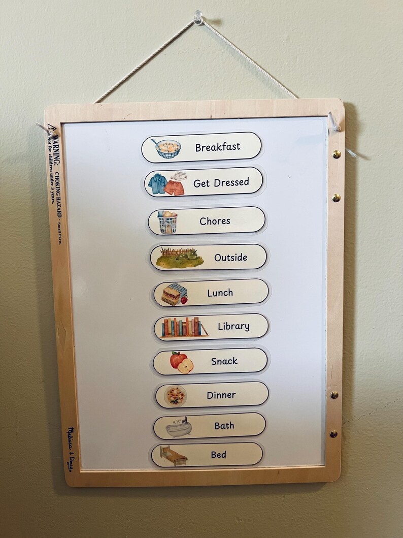 Daily Routine Cards Toddler Routine Chart Daily Rhythm Visual Schedule ...