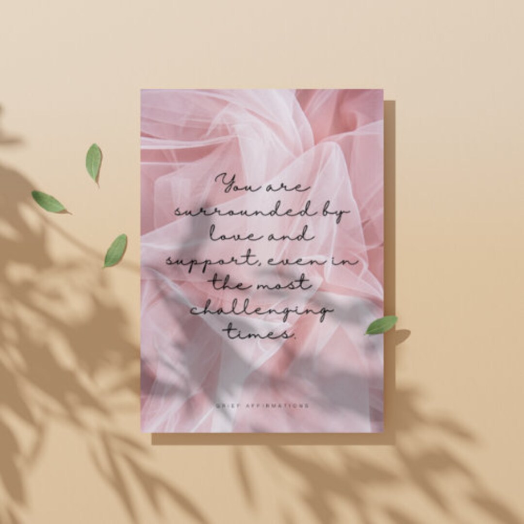 Grief Affirmation Cards (canva) | Grief Affirmation Cards | Funeral ...