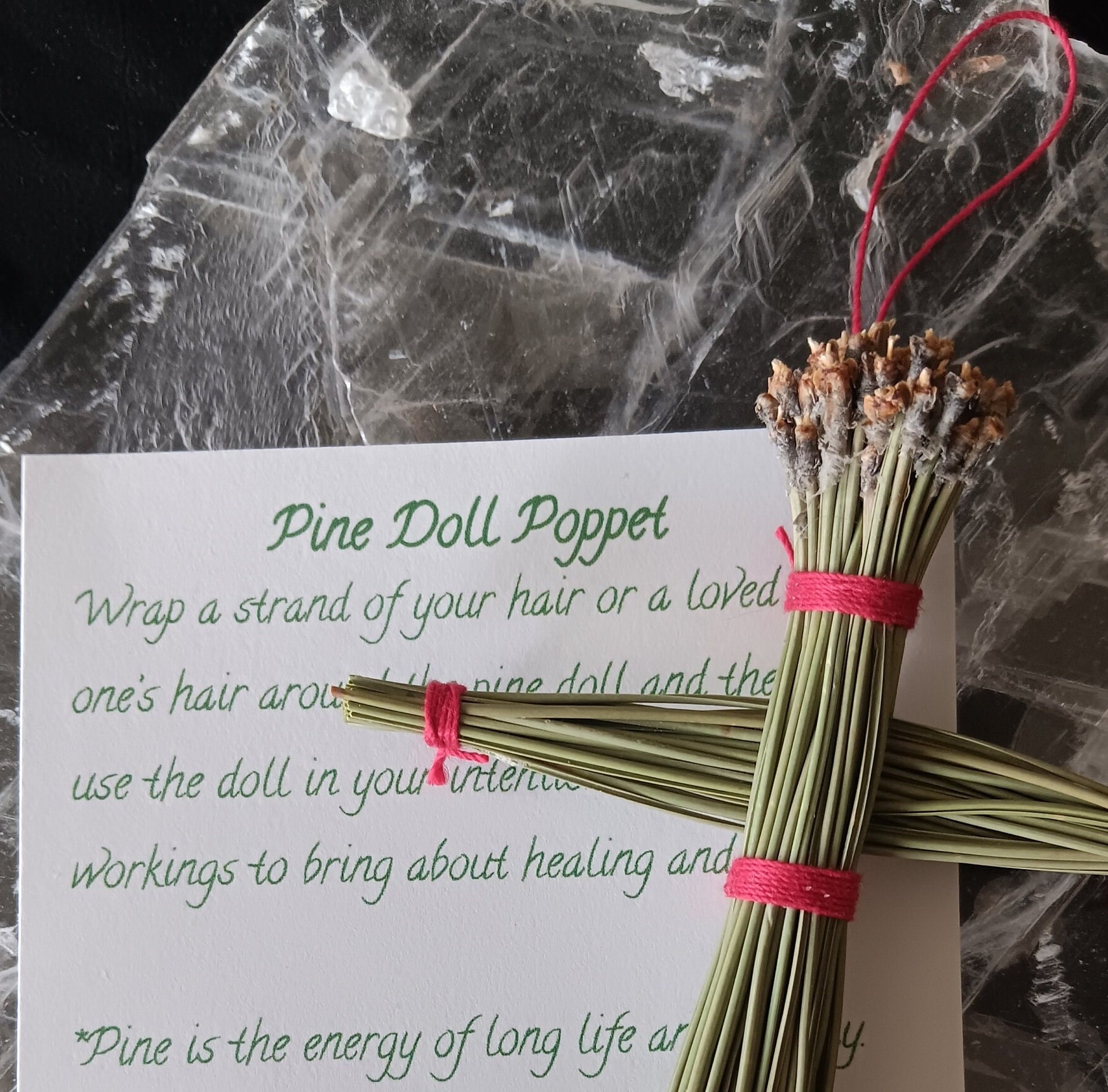 Pine Doll Poppet Boy, Pine Needle Doll, Pine Needle Decoration ...