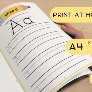 English Alphabet Workbook | Preschool Primary Kindergarten Elementary ...