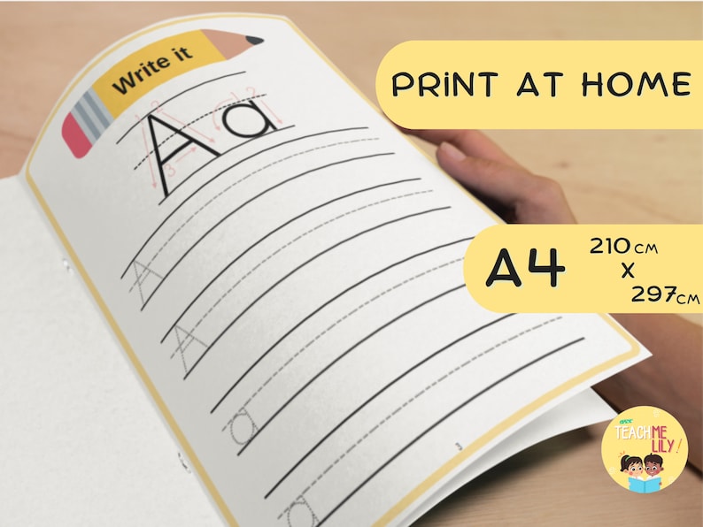 English Alphabet Workbook | Preschool Primary Kindergarten Elementary ...