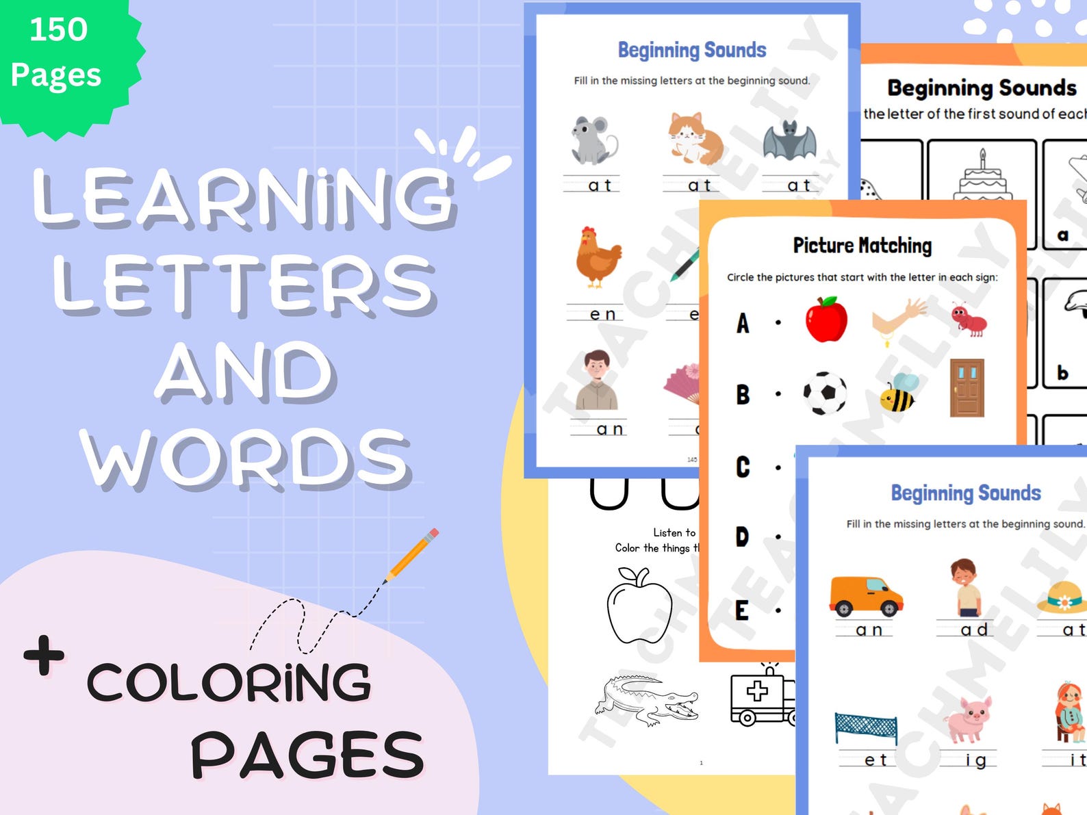 English Alphabet Workbook | Preschool Primary Kindergarten Elementary ...