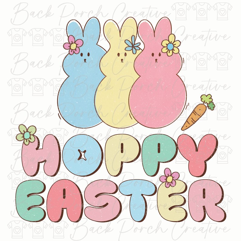 Hoppy Easter Peeps PNG, Digital Download - Etsy