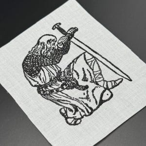 Knight Patch | Patches | Linocut Patch | Linocut | Patch - Etsy