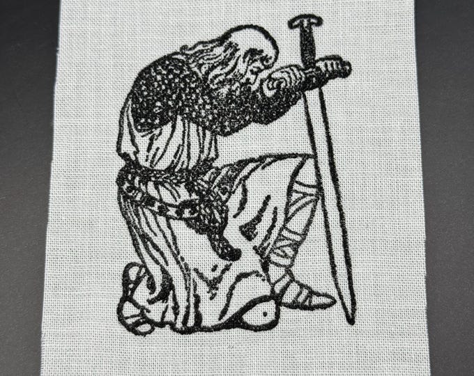Knight Patch | Patches | Linocut Patch | Linocut | Patch - Etsy