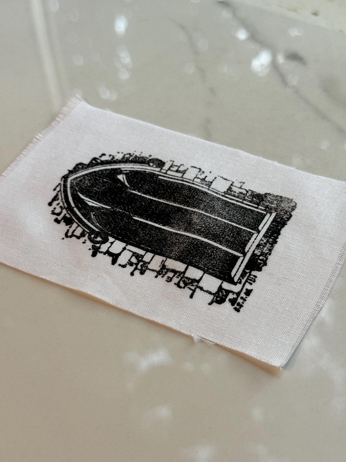 Cathedral Window Patch | Gothic Patch | Linocut Patch | Linocut ...