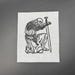 Linocut Knight Patch | Hand-printed Medieval Design - Etsy