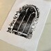 Cathedral Window Patch | Gothic Patch | Linocut Patch | Linocut ...