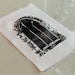 Cathedral Window Patch | Gothic Patch | Linocut Patch | Linocut ...