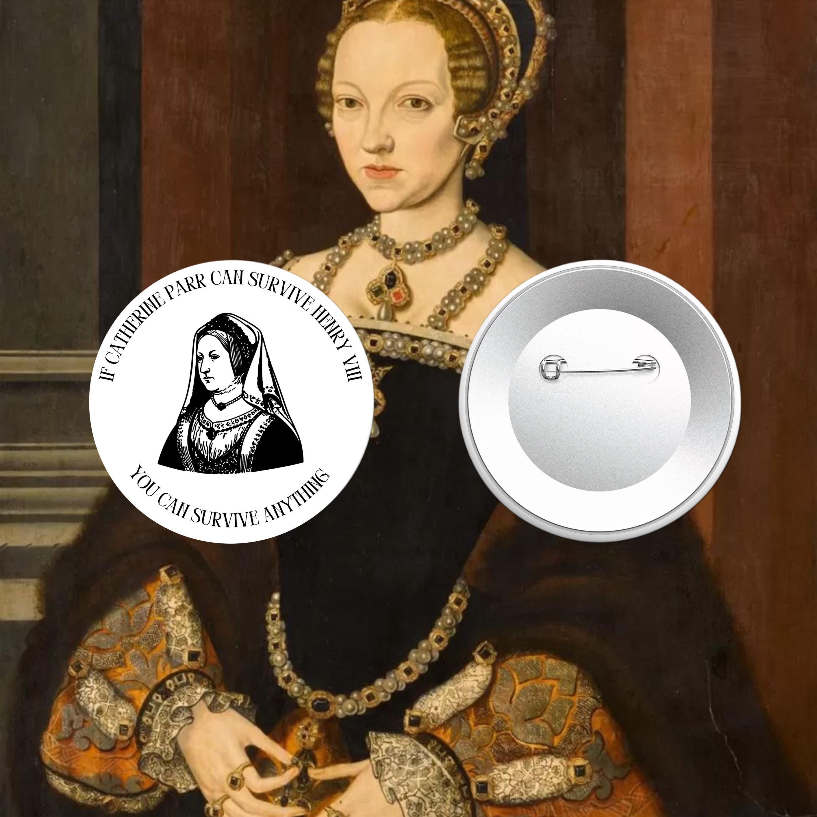 Catherine Parr Pin | Tudor History | History Pin | Button Pins - Etsy