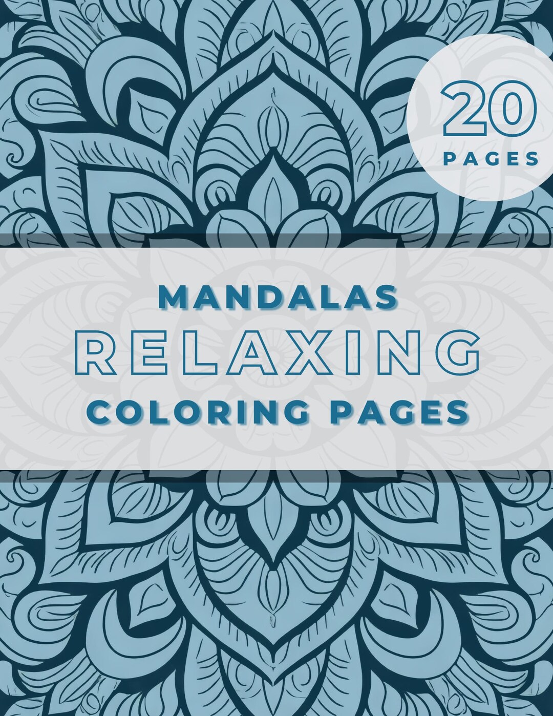 Printable Mandala Coloring Book Instant Download Stress-relief for ...