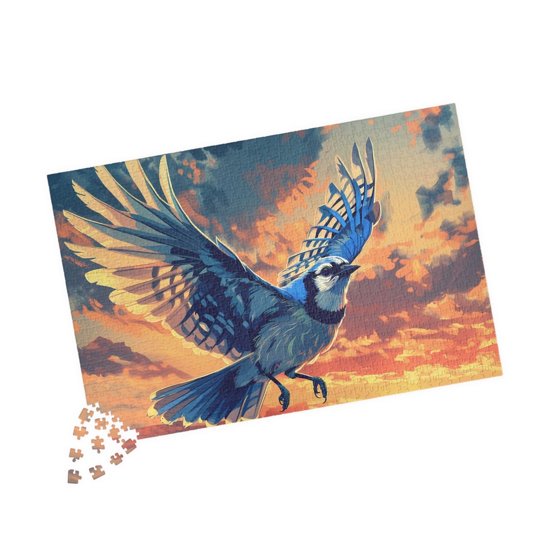 Puzzle, Bluejay, Jaybird, Blue Jay, Unique Jigsaw, Family, Adults ...