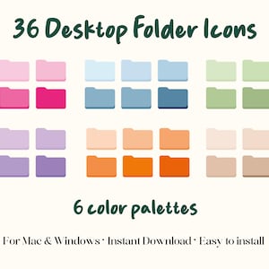 Desktop Folder Icons Aesthetic Folder Icons Folder Icons for Mac and ...
