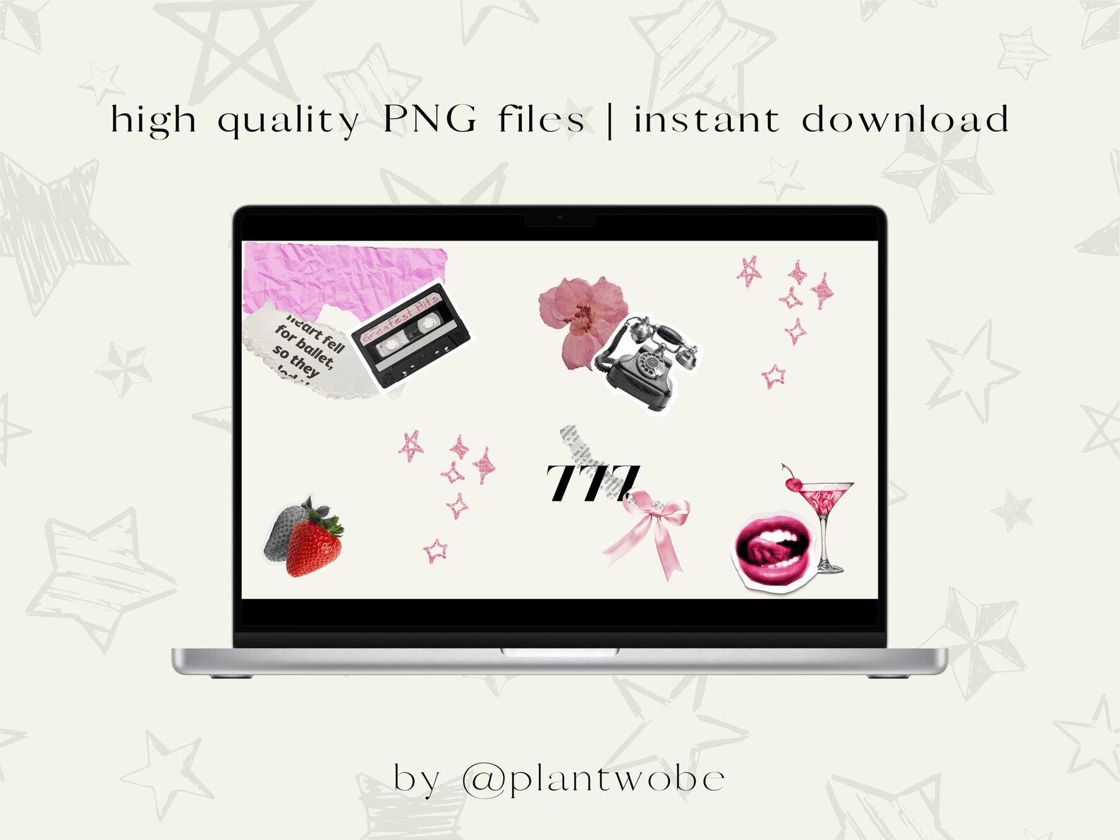 That Girl Desktop Wallpaper Set (7 PNG - Etsy