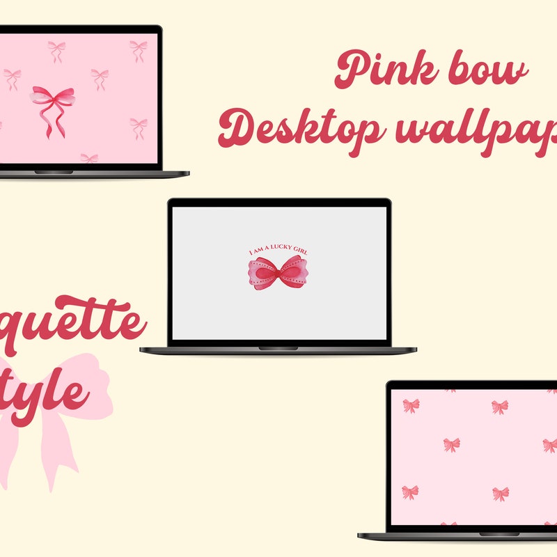 Pink Coquette Wallpaper - Etsy