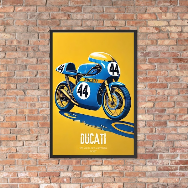 Ducati Art Print - Etsy