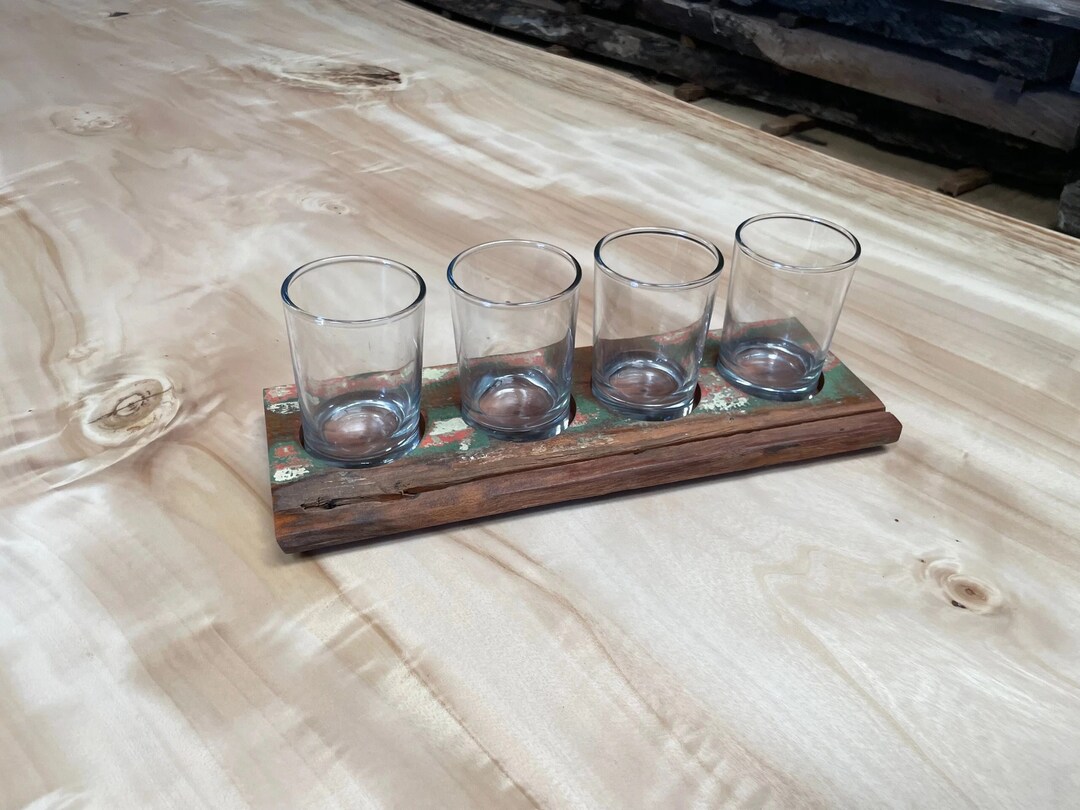 Peroba Rosa Beer/liquor Flight W/ Glasses - Etsy