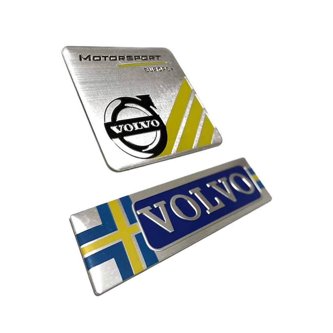 Volvo Aluminum Trunk and Fender Emblem Volvo Motorsport or Volvo Sweden ...
