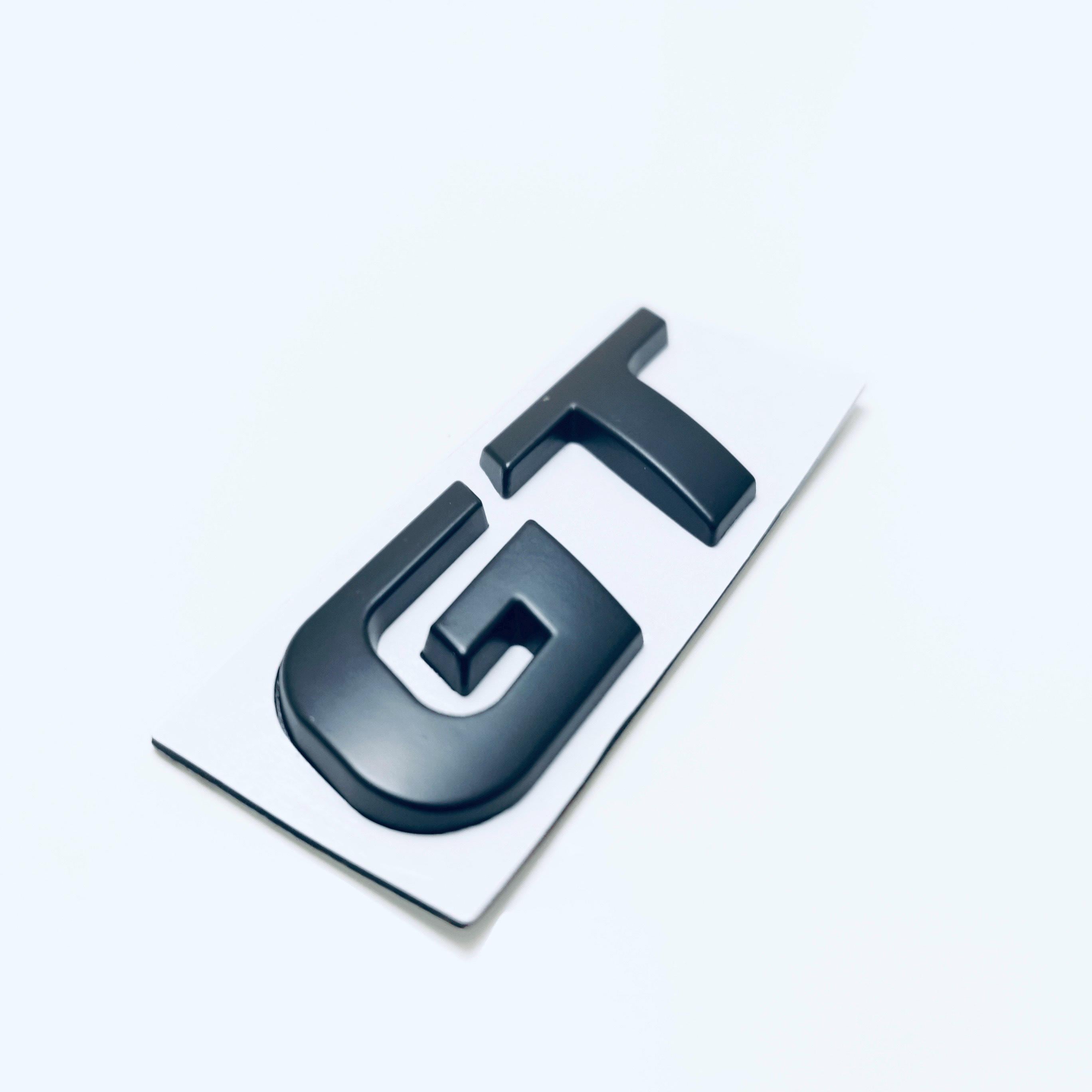 GT Lettering Sticker Badge 65MM X 21MM Chrome/black/red - Etsy