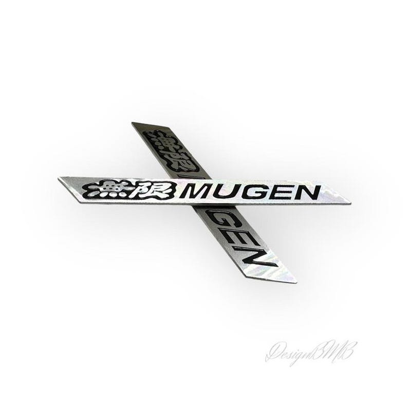 2 Mugen Metal Logo Side and Rear 15x110mm - Etsy