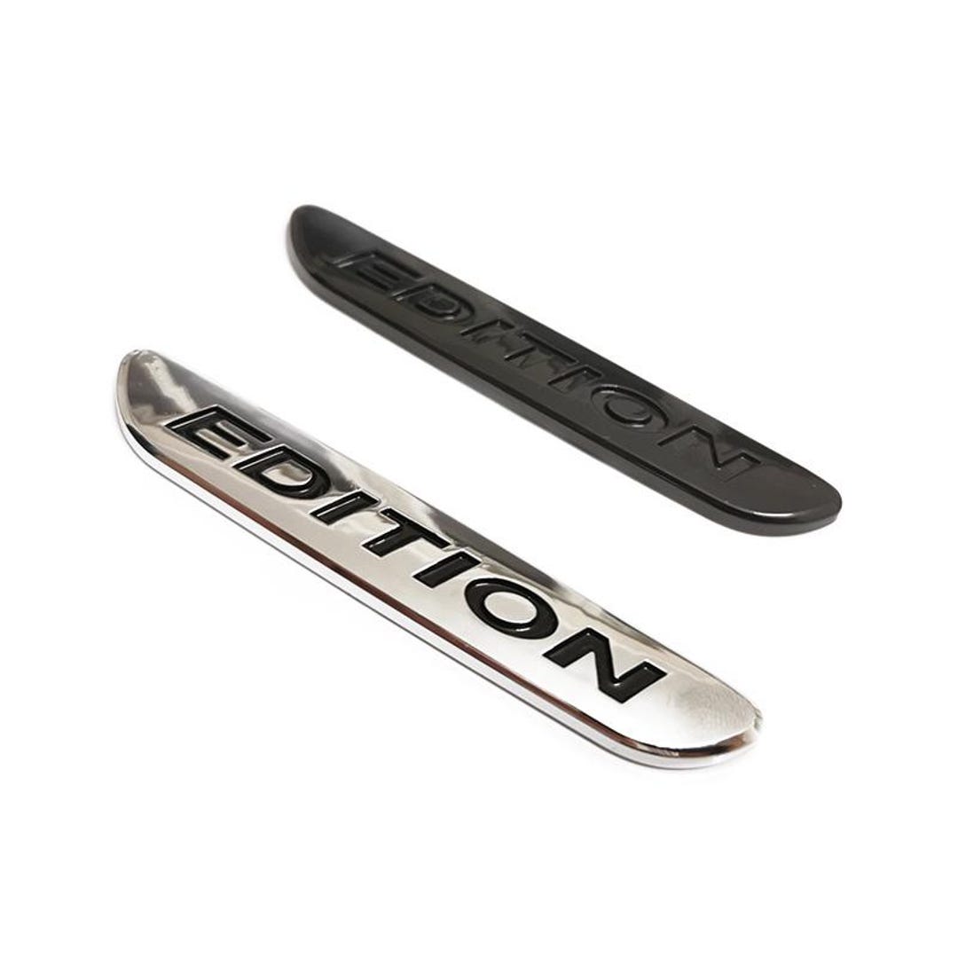 Logo Emblem Edition Black or Silver - 9.5 X 1.5 Cm - Etsy