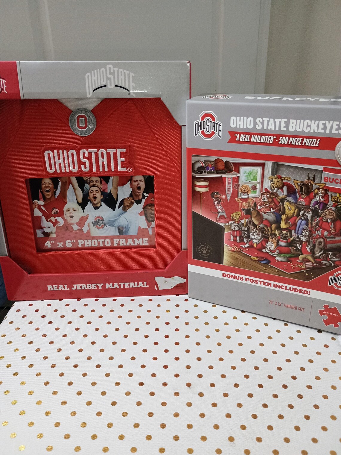 Ohio State University Buckeyes 500 Piece Puzzle and Jersey Picture ...